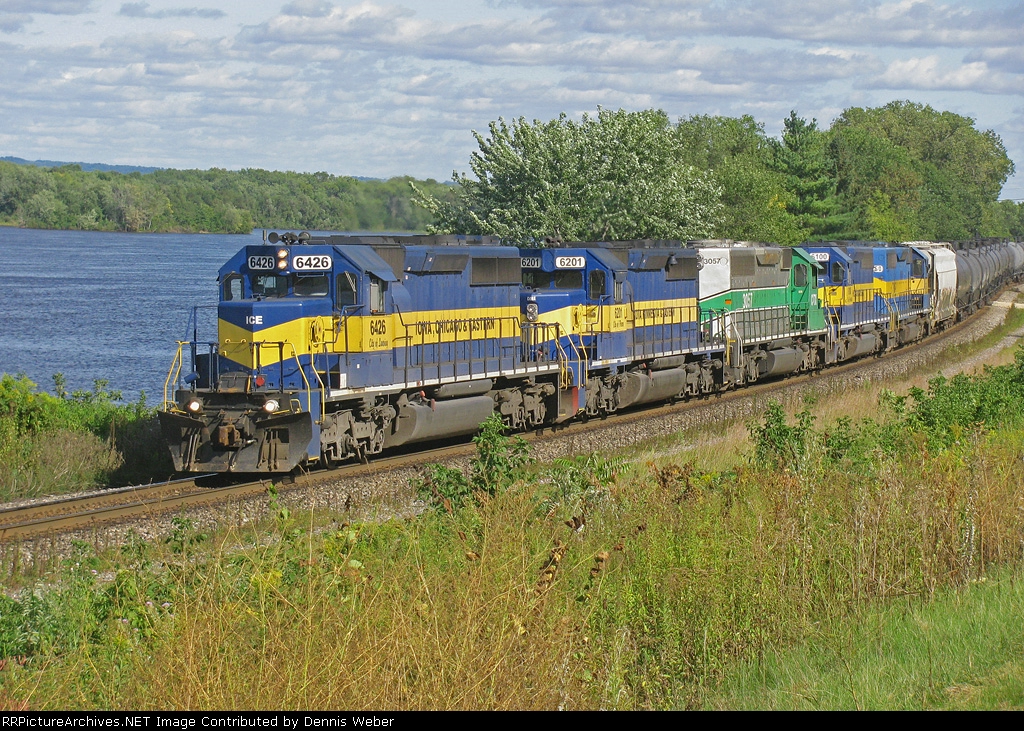 ICE 6426, CP's River Sub, Mississippi River in Background.